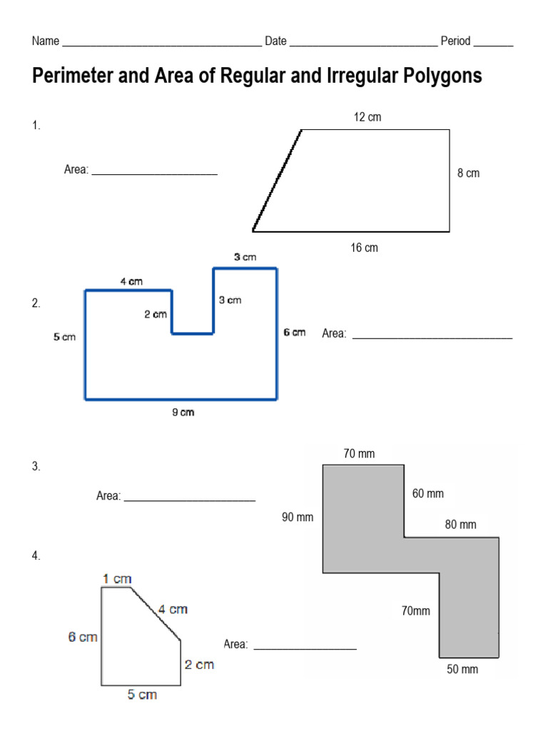 area-of-irregular-figures | PDF | Area | Metrology
