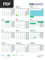 Saudi Aramco Operational Calender | PDF