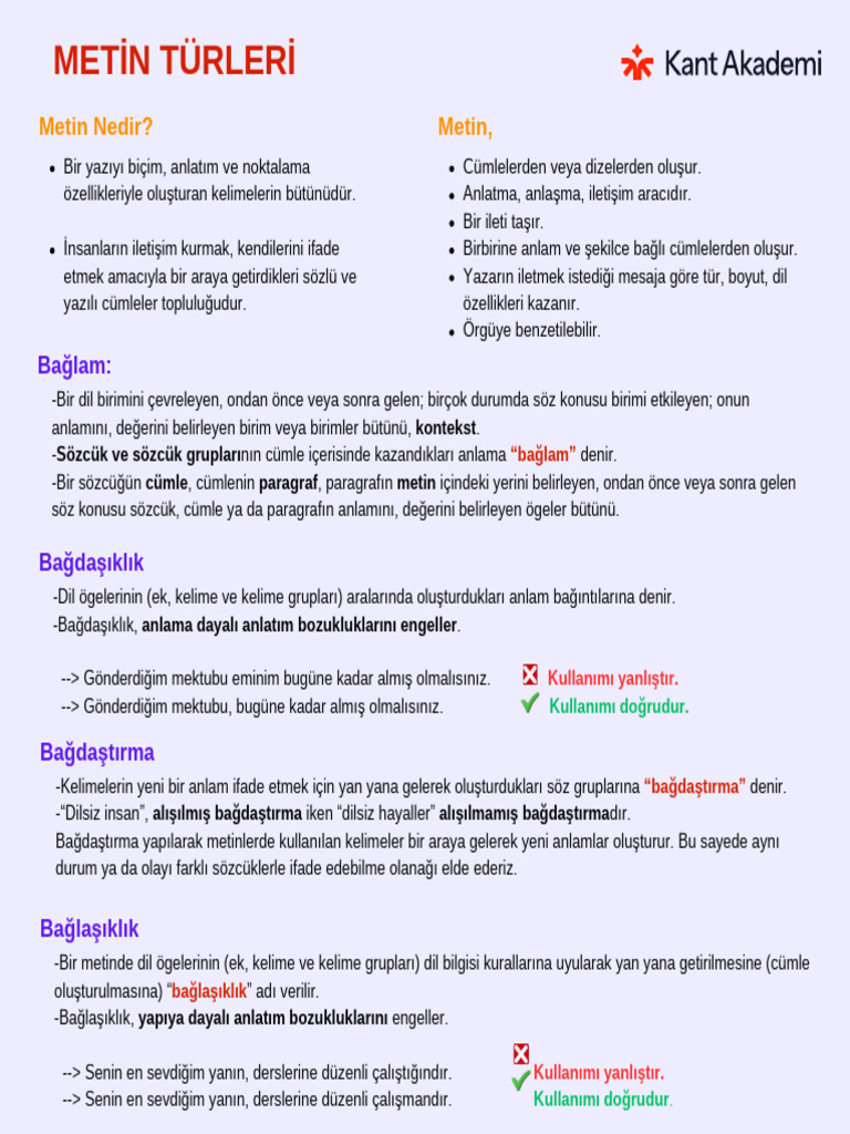 Metin Türleri | PDF