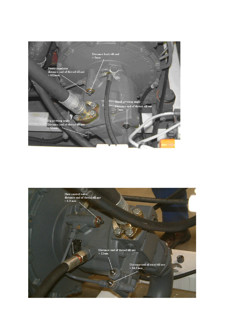 Settings Main Pump A10V071 Champ 70 | PDF