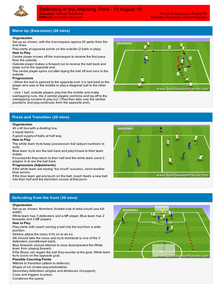 Soccer Drills for Coaches | PDF | Forward (Association Football ...