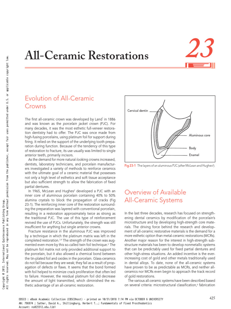 Chapter 23 | PDF | Dentistry Branches | Materials