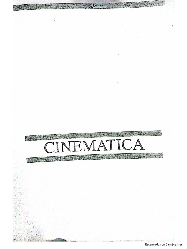 Cinemática | PDF