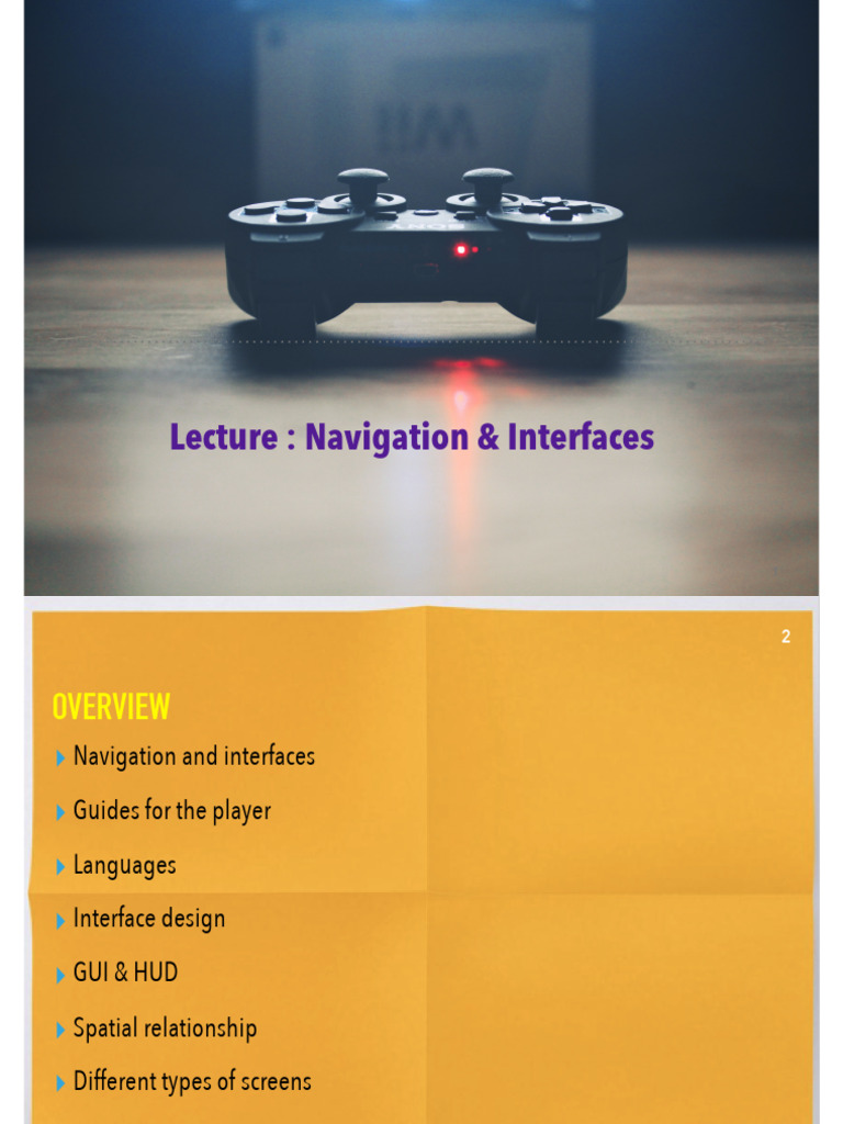Unit 8 - Navigation & Interfaces | PDF | User Interface | User ...
