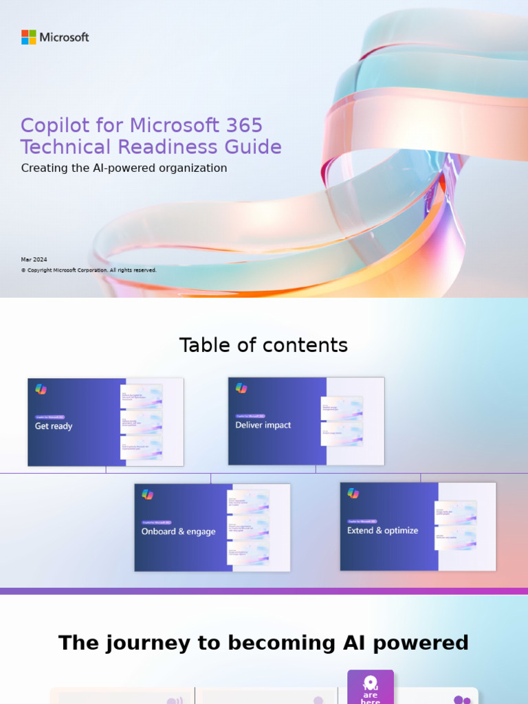 4 TechnicalReadinessGuide CopilotforMicrosoft365 | PDF | Share Point | Artificial Intelligence