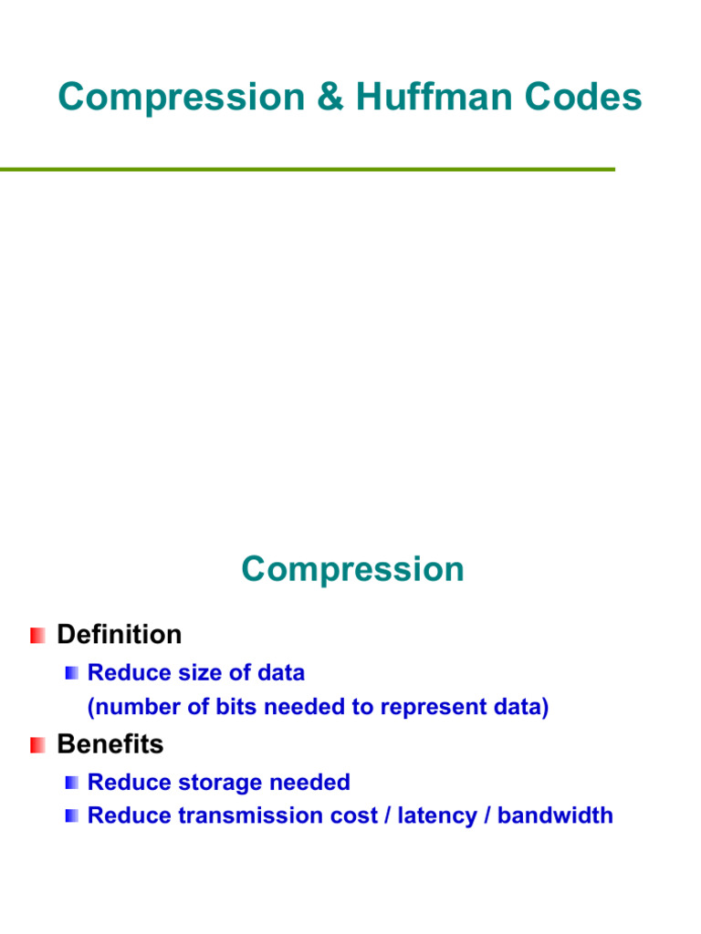 L4-hufman | PDF | Data Compression | Algorithms