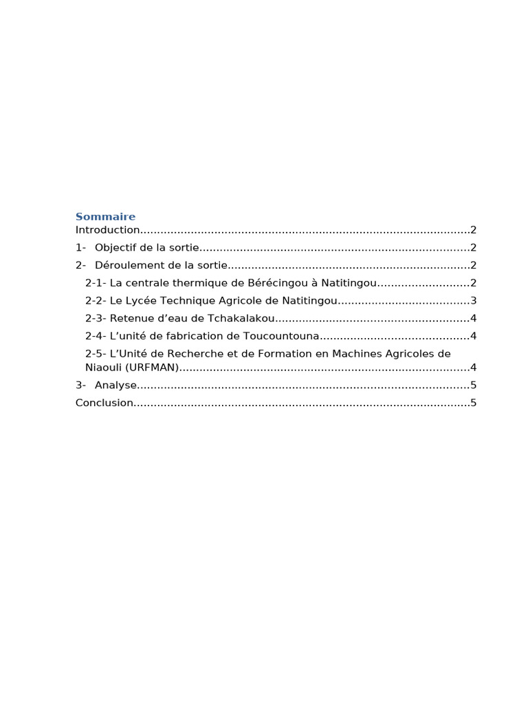 Rapport de sortie pédagogique 2014 | PDF