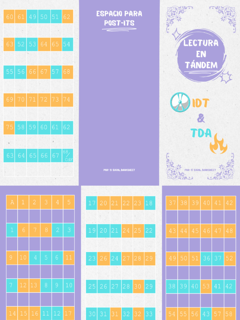 TriÌ ptico Lectura en taÌ ndem IdT y TdA | PDF