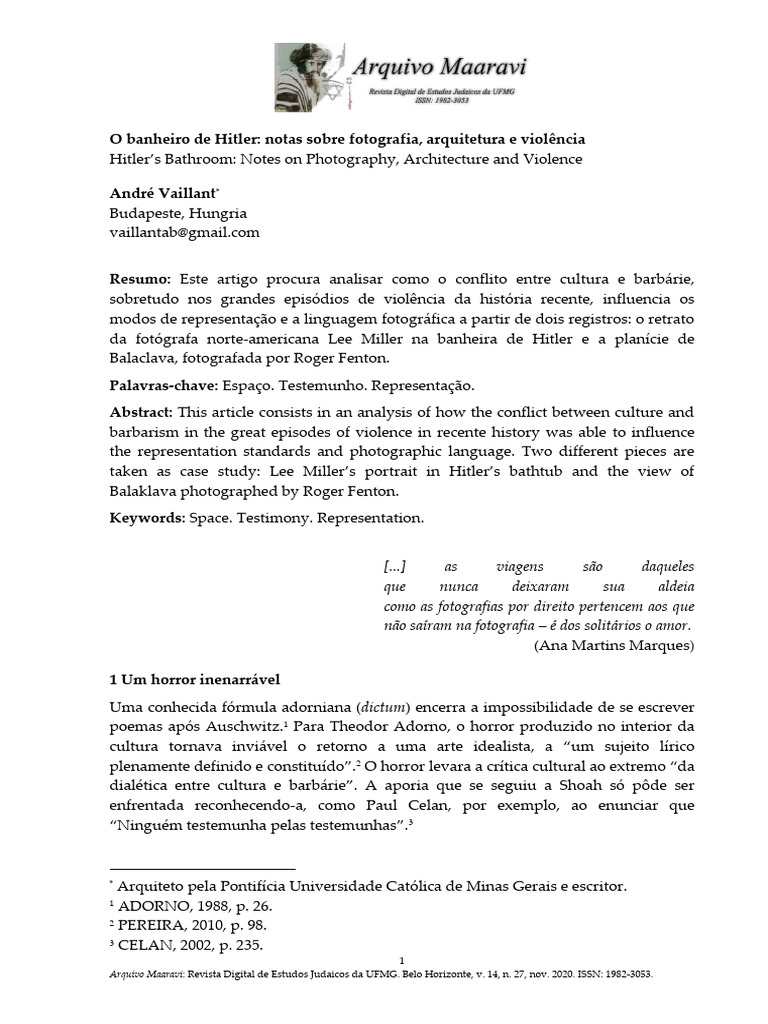 Kesiaoliveira, Ok André Vaillant - Formatado2 | PDF | Adolf Hitler | Tempo