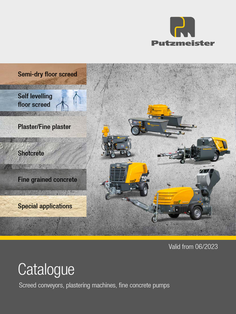 Machine Catalogue en | PDF | Piston | Pump