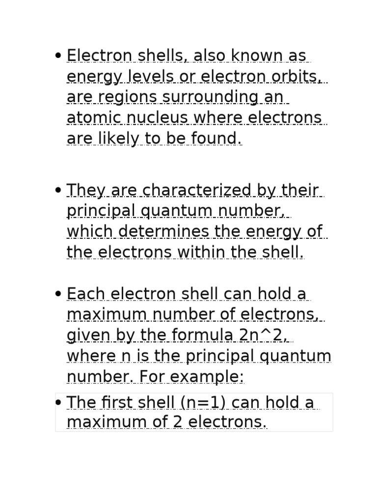 Electron Shells | PDF