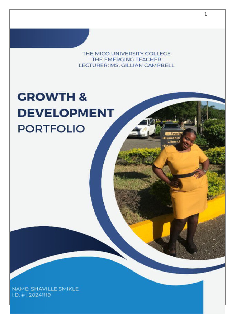 Early Childhood Education Growth Portfolio | PDF | Learning | Self Esteem