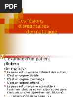 Lesions Elementaires en Dermatologie 1 | PDF | Peau | Dermatologie