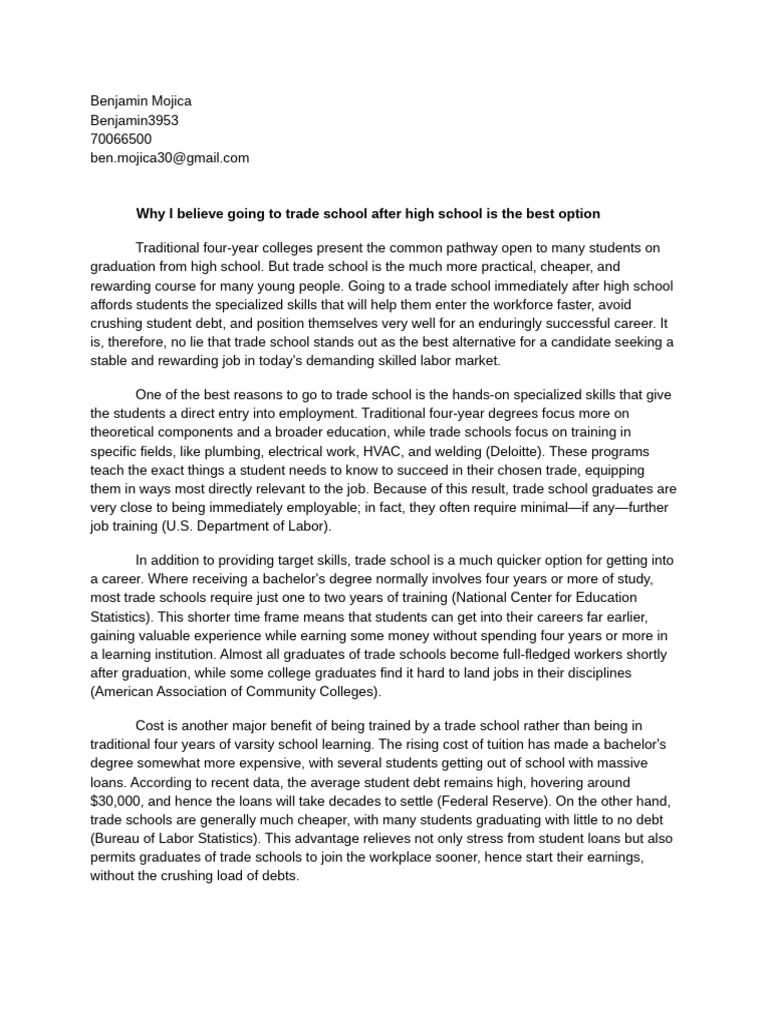 Penn Foster Writing Skills Final Essay. | PDF | Labour Economics ...