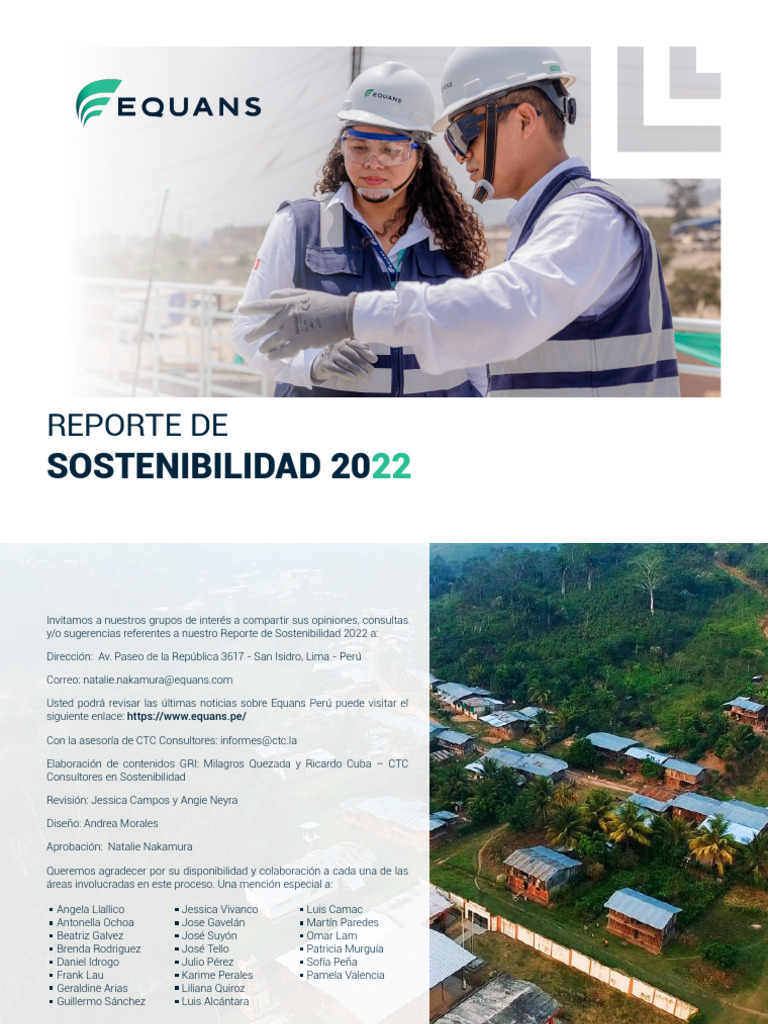 Reporte de Sostenibilidad 2022 - Equans Perú_2 | PDF | Sustentabilidad | Business