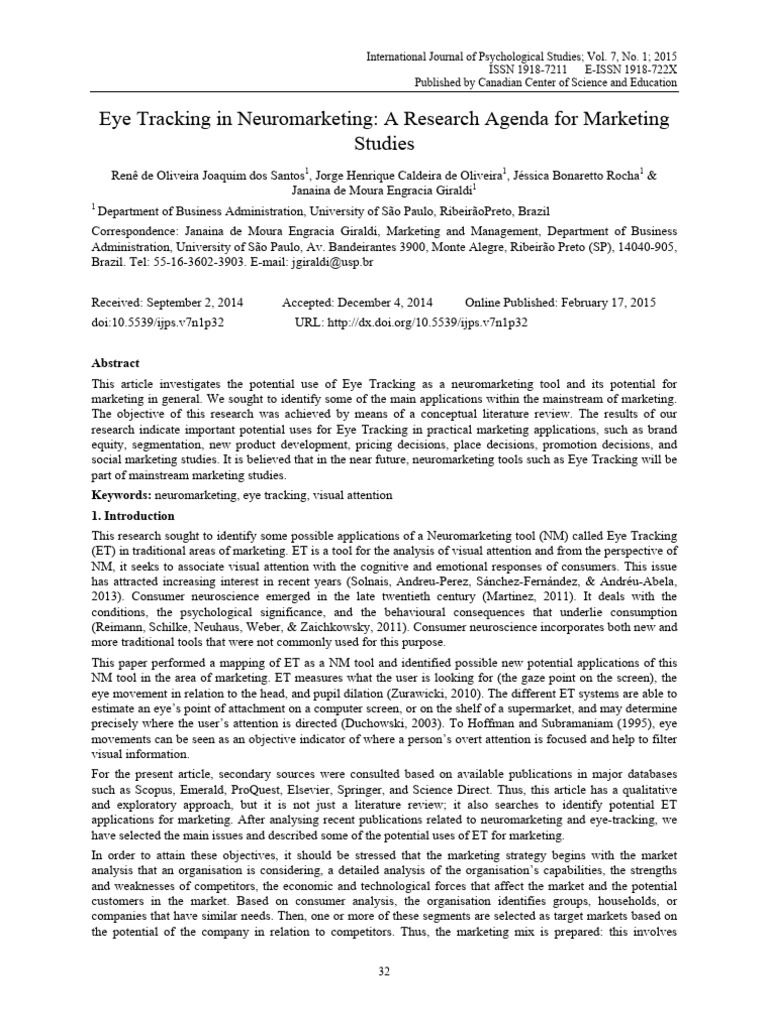 Eye Tracking | PDF | Brand | Attention