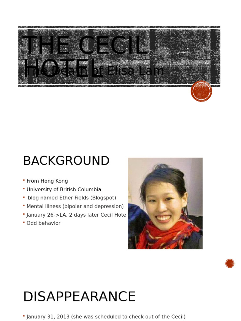 Elisa Lam: Mystery at Cecil Hotel | PDF
