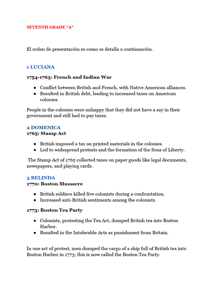 American Revolution Overview | PDF