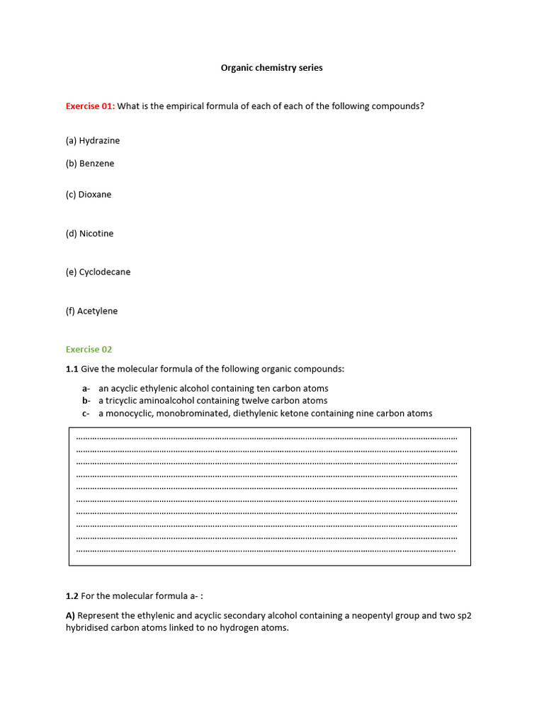 Organic Chemistry Series 6 | PDF