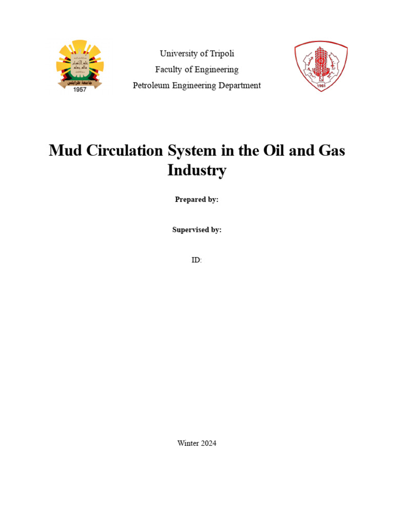 Mud Circulation Systems in Oil Drilling | PDF | Casing (Borehole) | Oil ...
