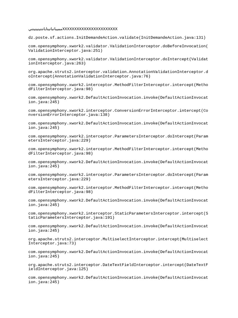 Struts2 Validation Interceptor Error | PDF | Military Science | Warfare