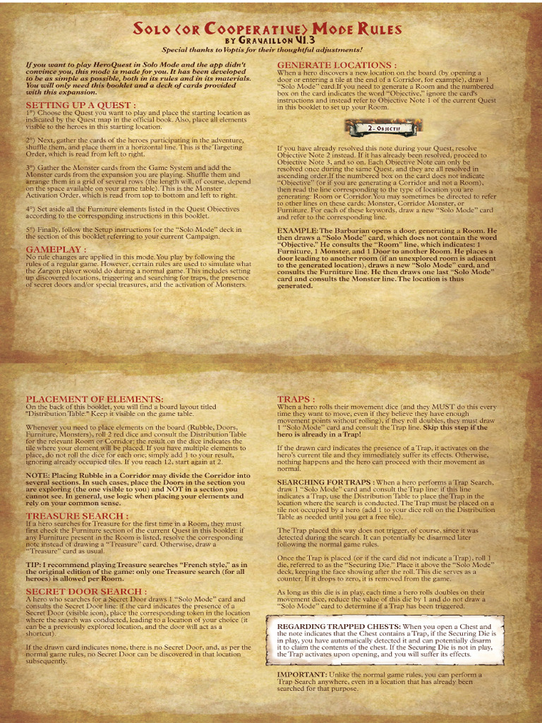 Rules and Base Quests (1-3) | PDF