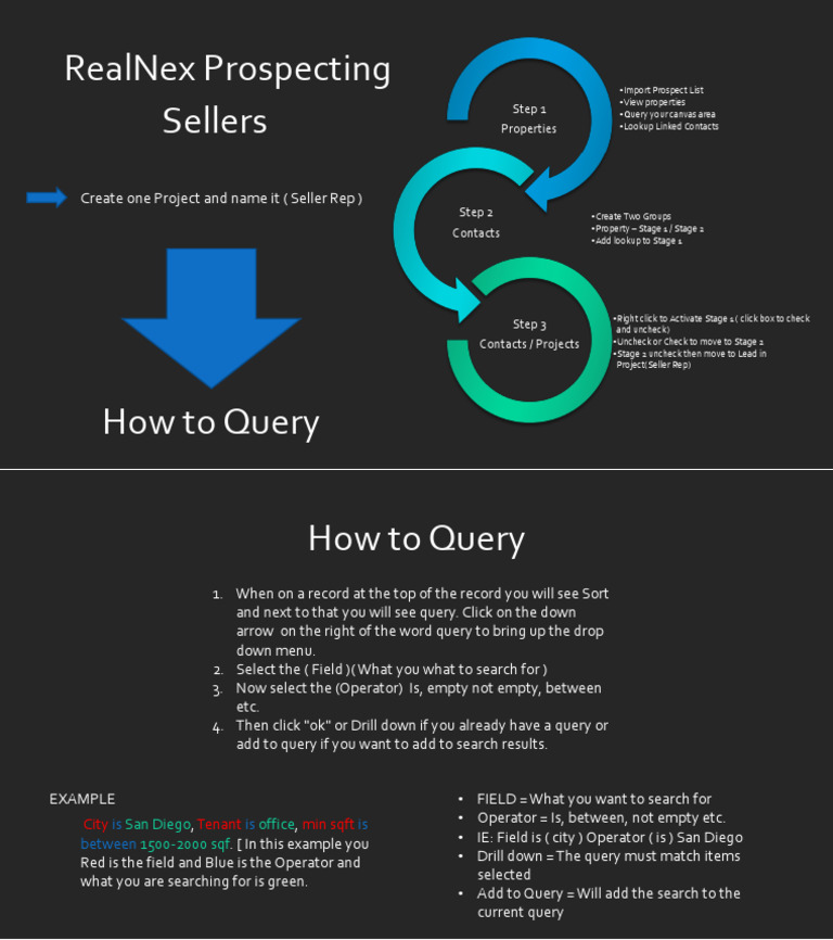 RealNex Prospecting Guide | PDF | Software | Information Retrieval