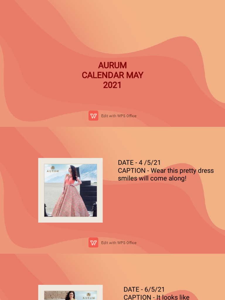 Aurum Raipur May 2021 Fashion Highlights | PDF