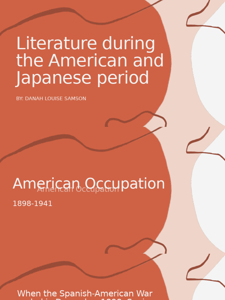 Literature During The American and Japanese Regime 1 | PDF | Poetry | Philippines