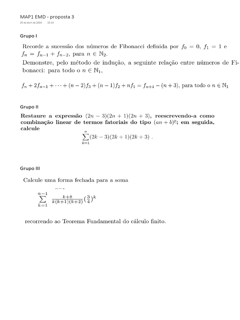 MAP1 EMD - Proposta 3 | PDF