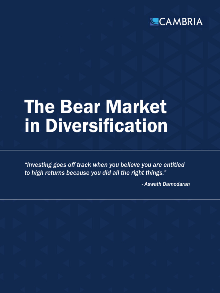 The Bear Market in Diversification | PDF | Diversification (Finance) | Investing