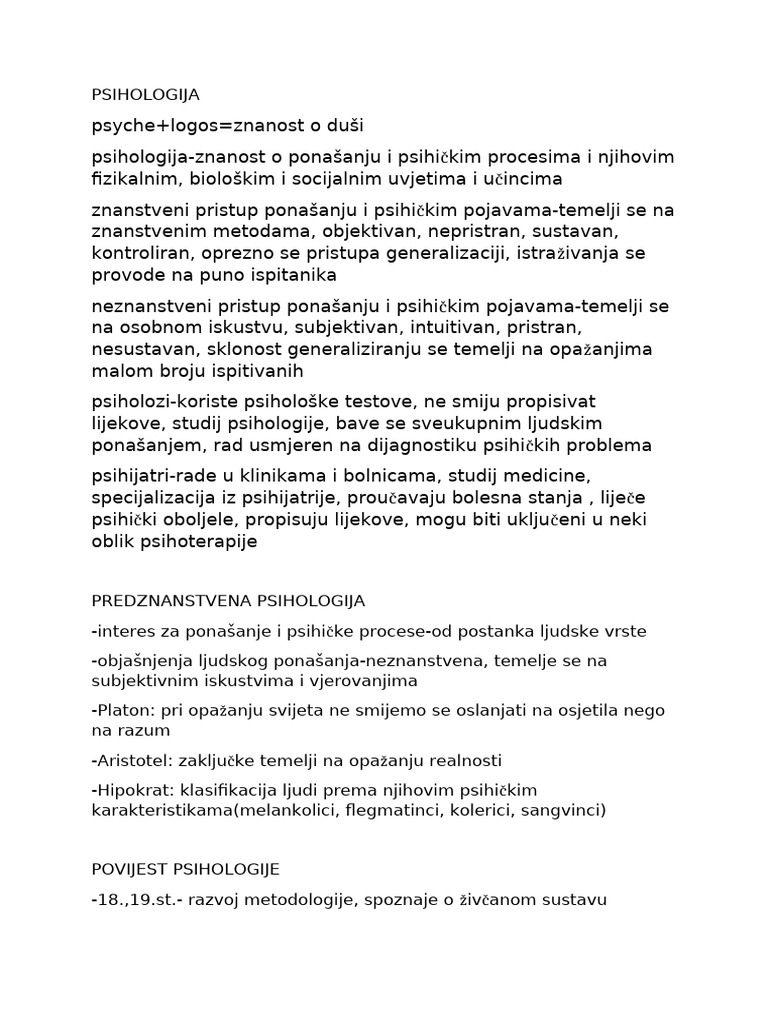 PSIHOLOGIJA | PDF