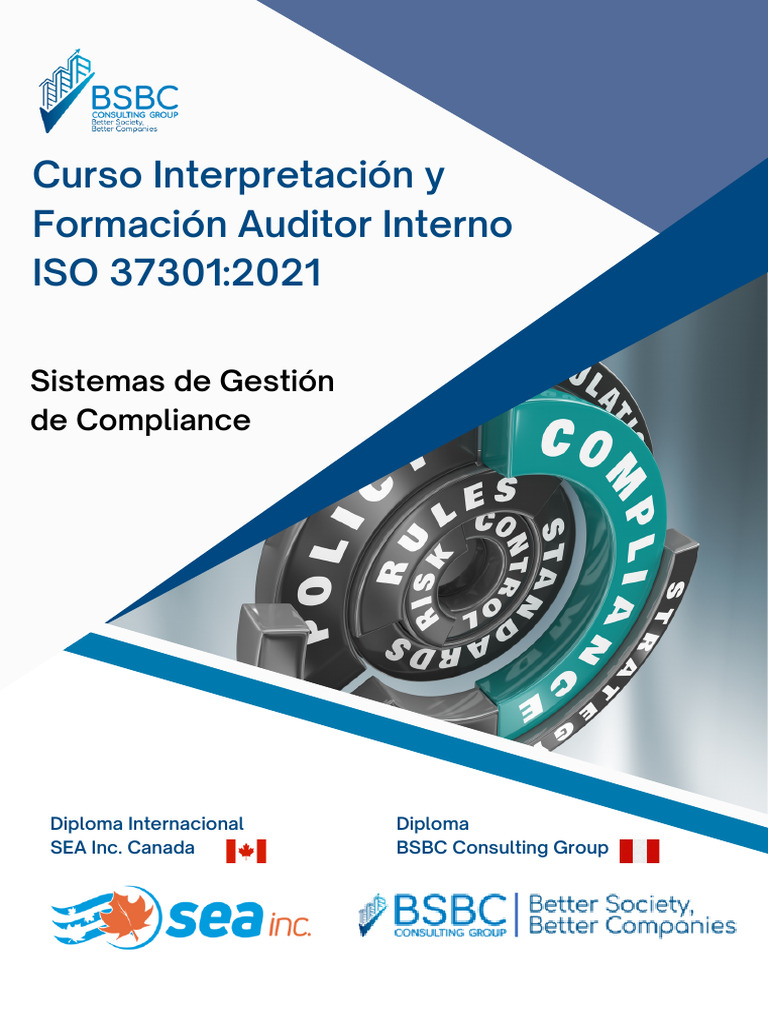 Curso FAUDIT ISO 37301 BSBC | PDF | Organización internacional para la estandarización | Contralor