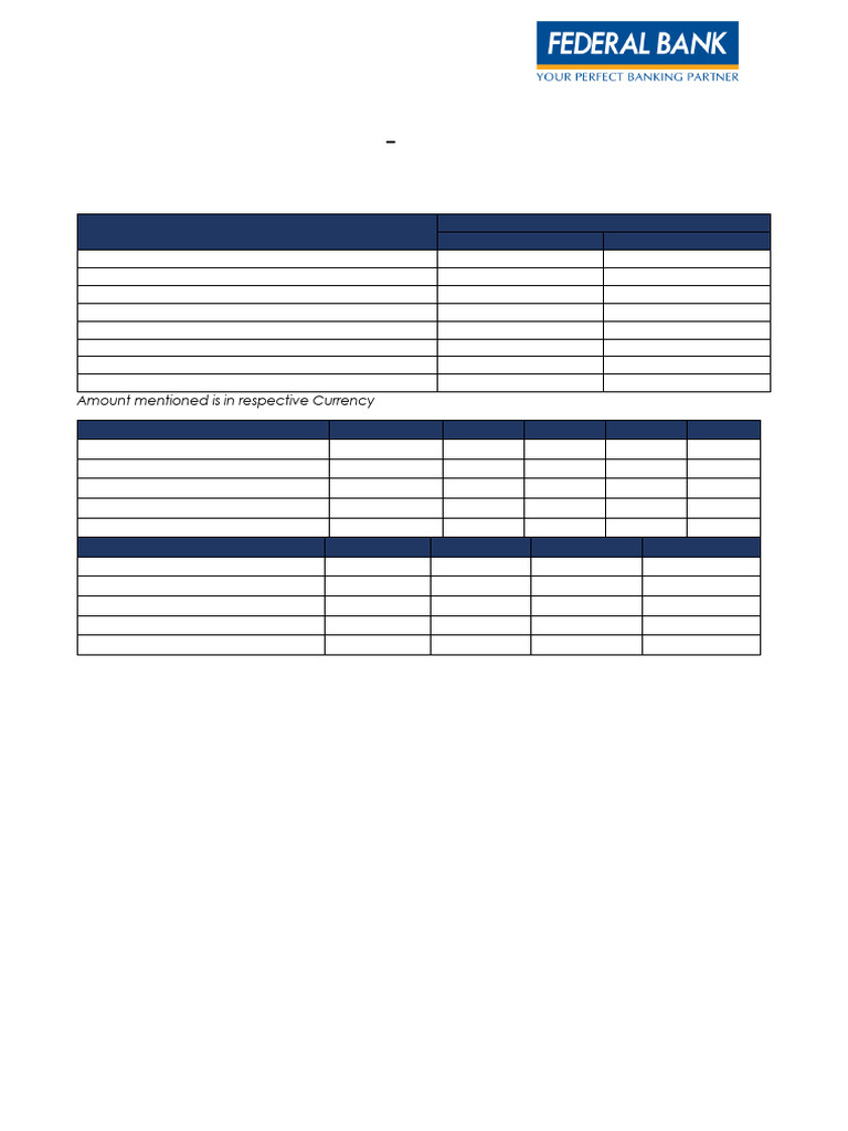 FCNR Deposit Rates as of Dec 2023 | PDF