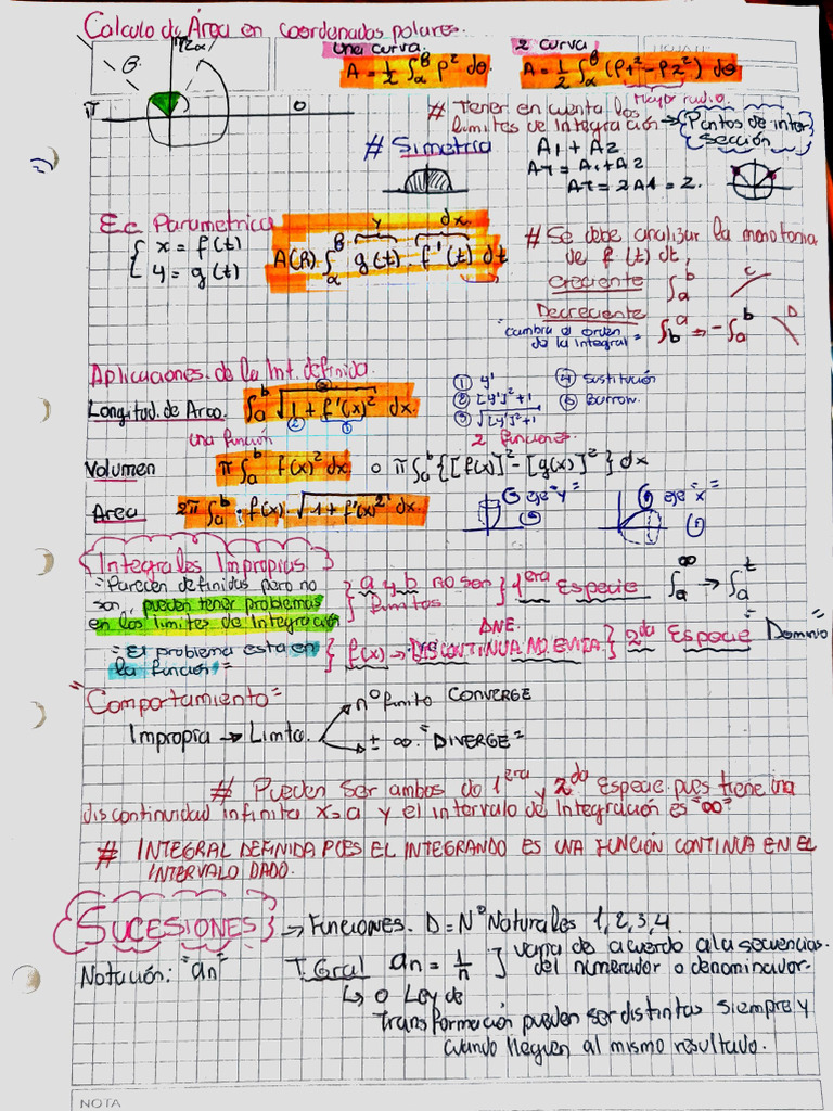 Mi Resumen de Formulas 2do Parcial AM2 | PDF