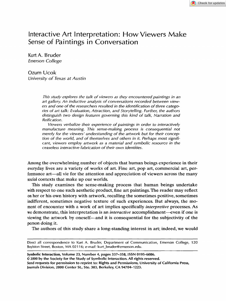 Symbolic Interaction - 2011 - Bruder - Interactive Art Interpretation ...