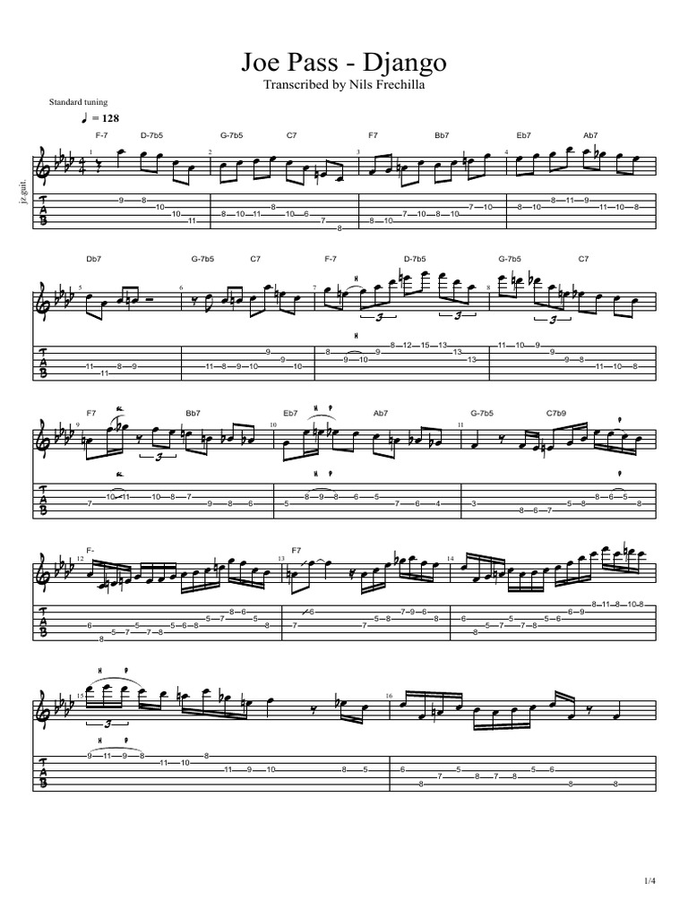 Joe Pass - Django | PDF