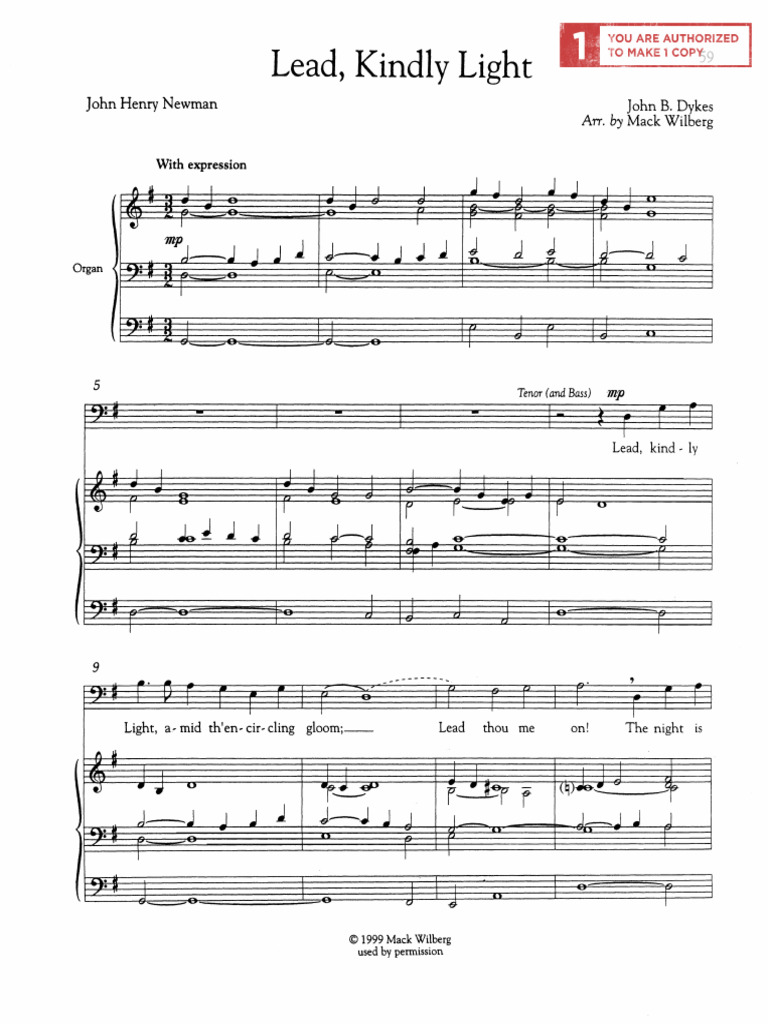 Lead Kindly Light - 1 | PDF