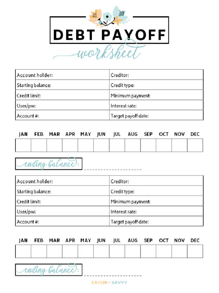 Debt Payoff and Cover | PDF