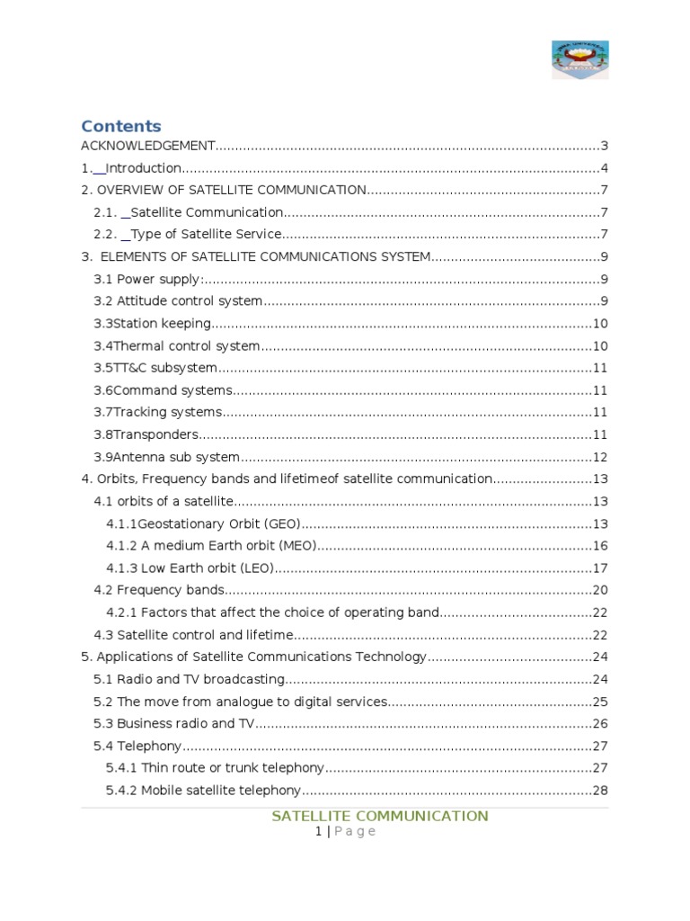 Satellite Communication | PDF | Communications Satellite | Satellite