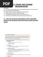 9395 Cambridge AS Travel and Tourism Coursework | PDF | Tourism | Risk