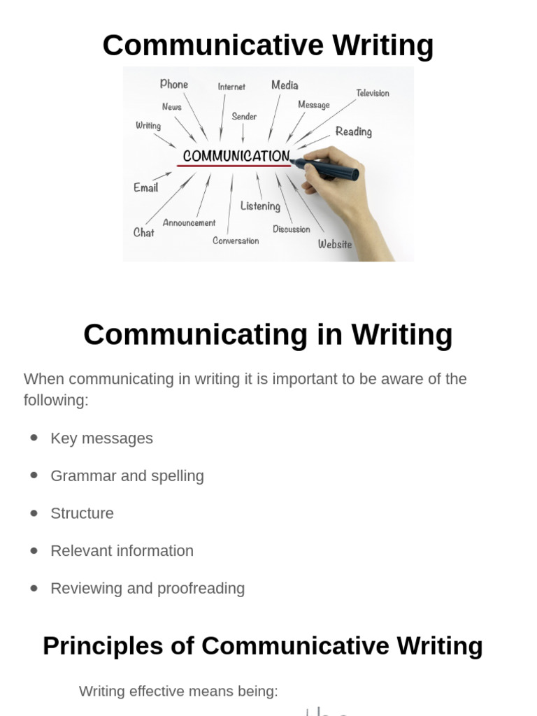 Communicative Writing | PDF