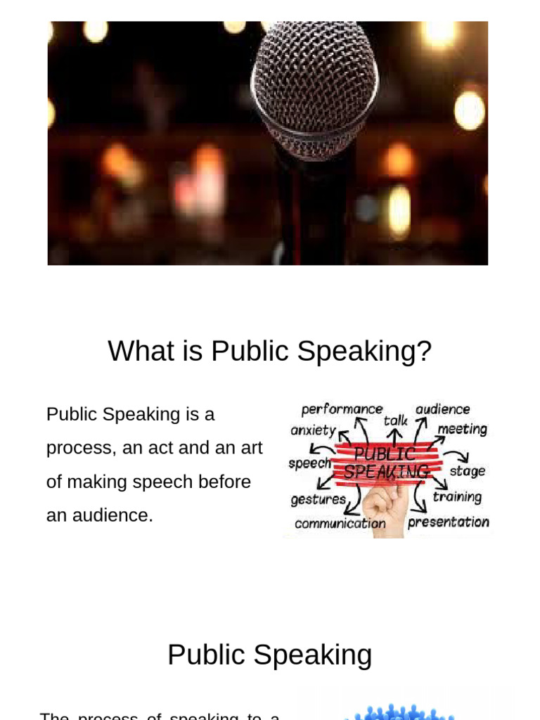 Public Speaking | PDF