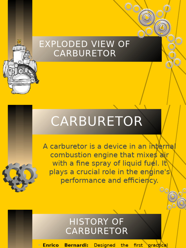 Exploded View of Carburetor | PDF | Carburetor | Throttle