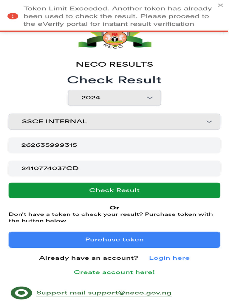 NECO Result Verification Guide | PDF