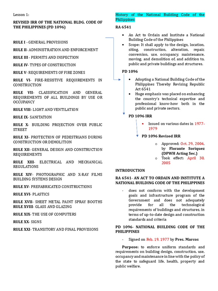 Lesson 1 | PDF | Building Code