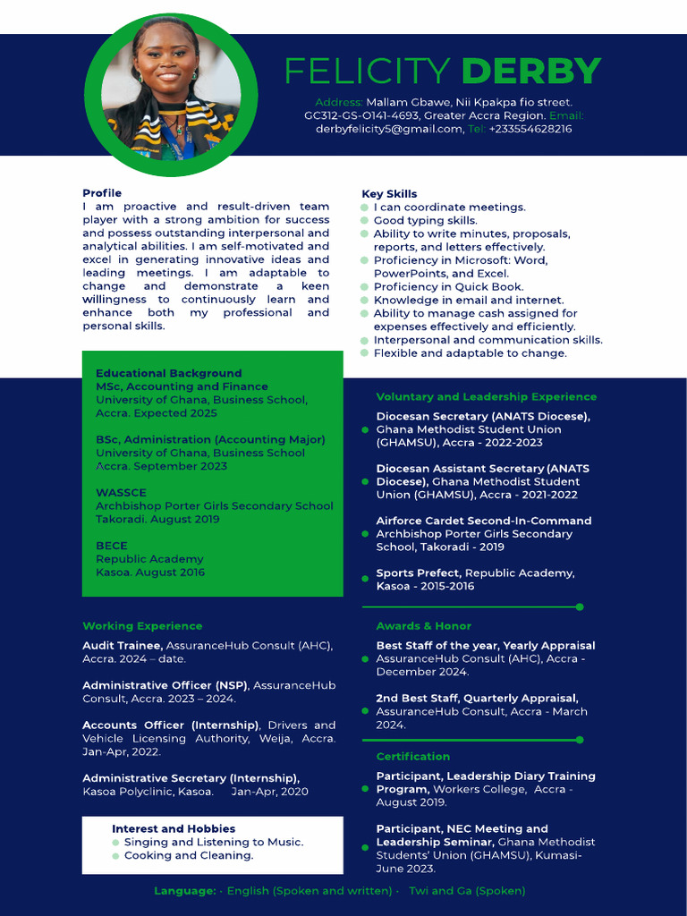 Felicity Derby Resume | PDF