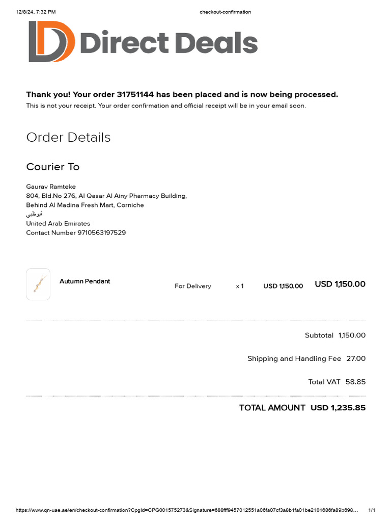 checkout-confirmation | PDF