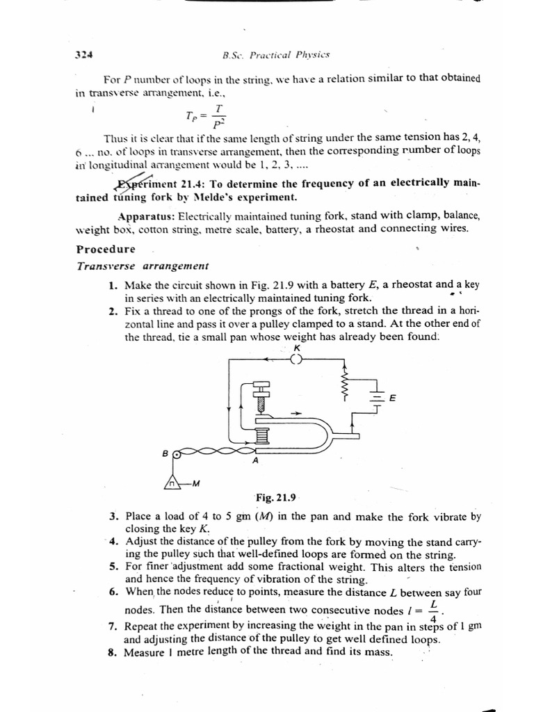 Melde's Experiment | PDF