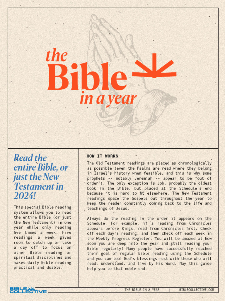 Bible In A Year Bible Collective Pdf Bible New Testament
